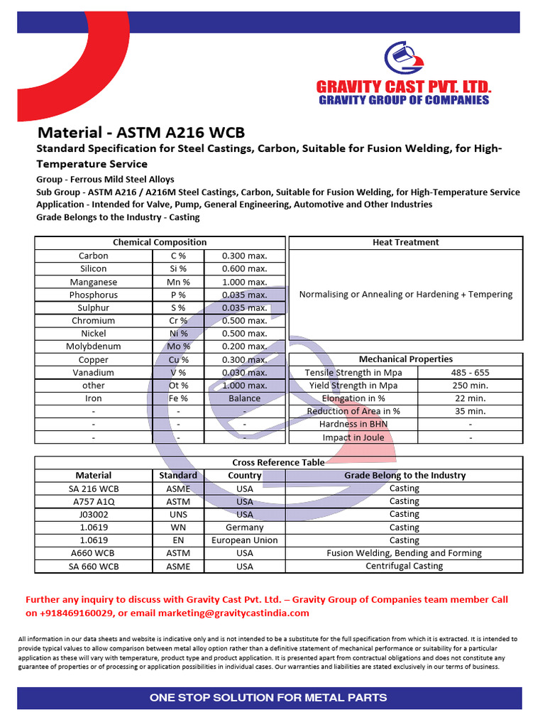 Astm A216 WCB | PDF