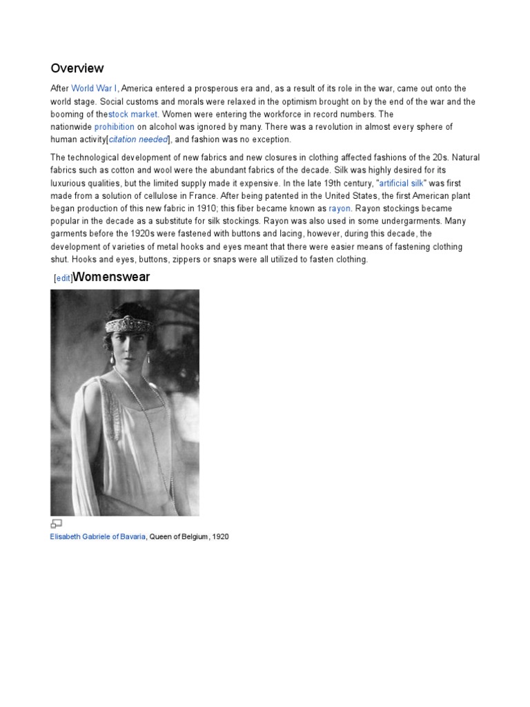 1920s Women's Fashion Revolution | PDF