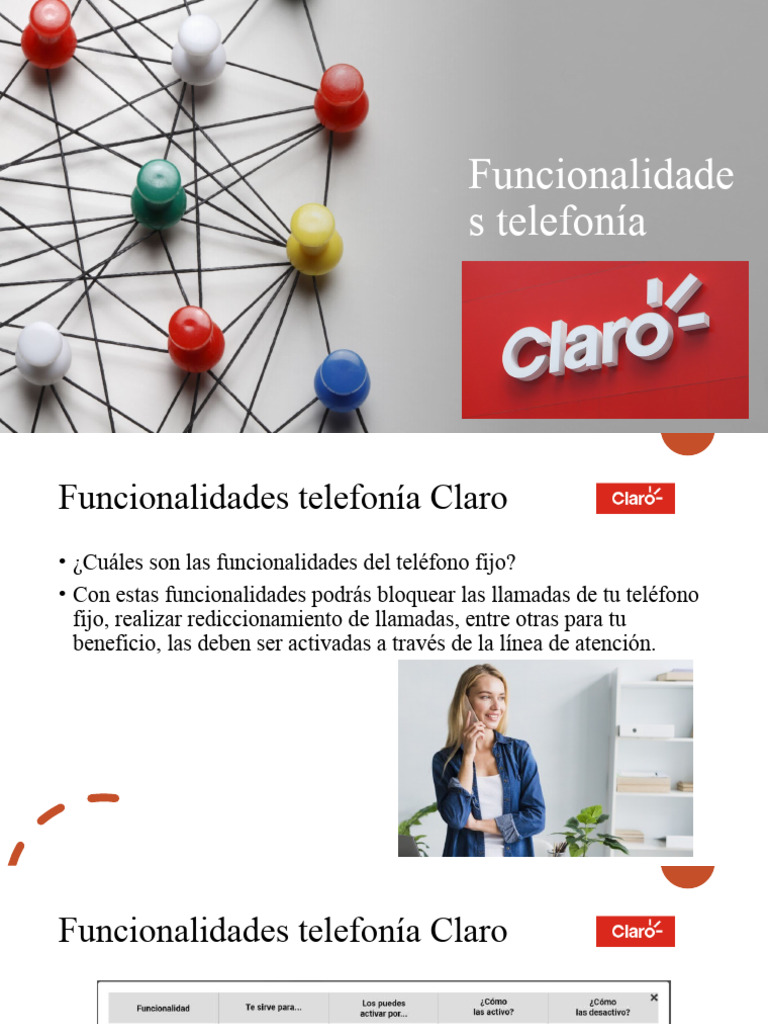 Funcionalidades Telefonía Claro | PDF