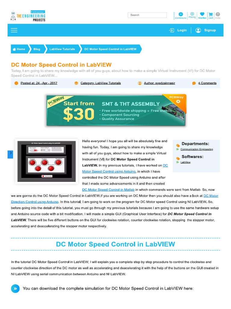 DC Motor Speed Control | PDF