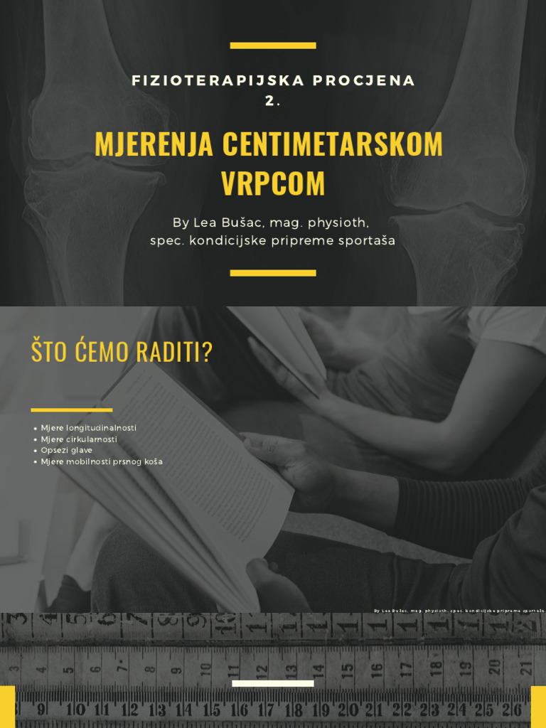 Mjerenja Centimetarskom Vrpcom | PDF