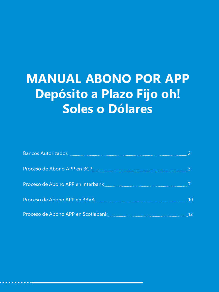 Manual Abono Por APP - DPFoh! 08.04.2020 | PDF | Aplicación movil | Bancos