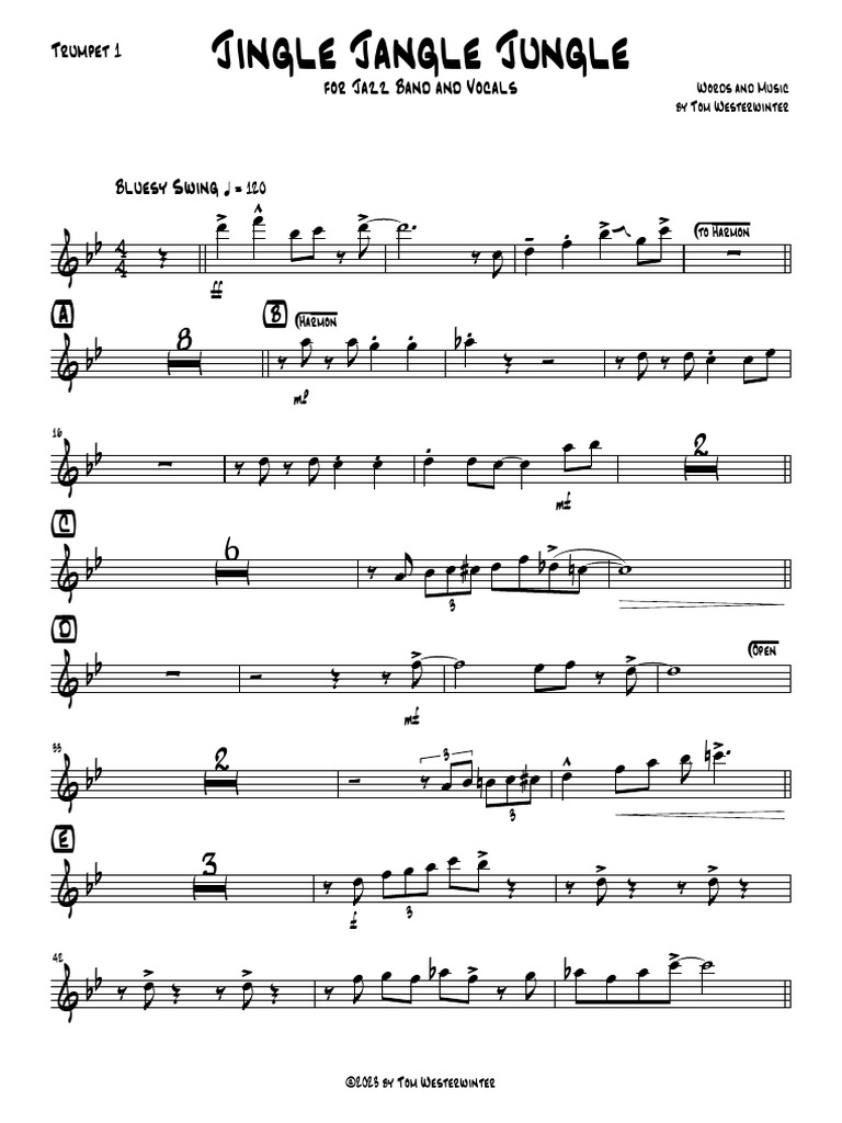 Jingle Jangle Jungle - Trumpet 1 | PDF