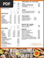 Menu Ecuaviche | PDF | Mariscos | Mariscos