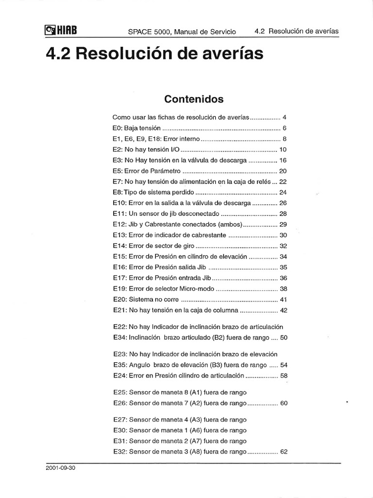 Errores SPC 5000 | PDF