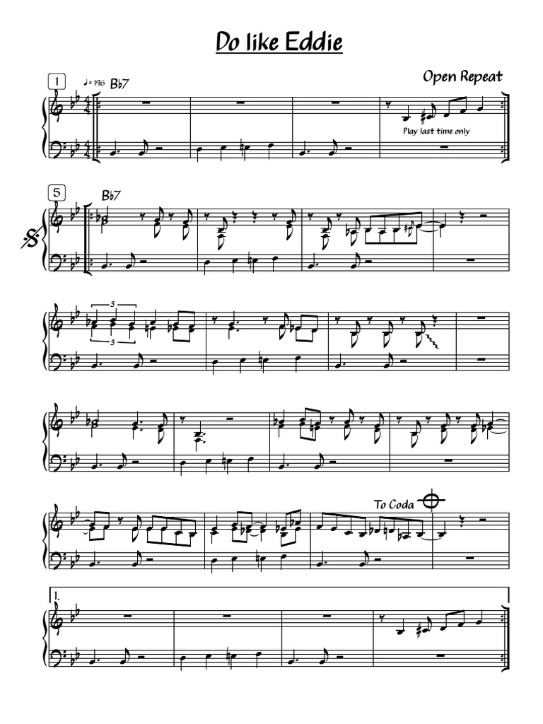 Do Like Eddie John Scofield C-Concert | PDF