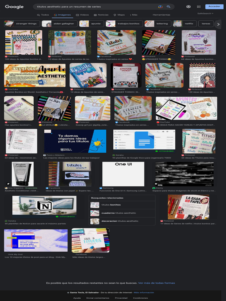 Titulos Aesthetic para Un Resumen de Series - Búsqueda de Google | PDF