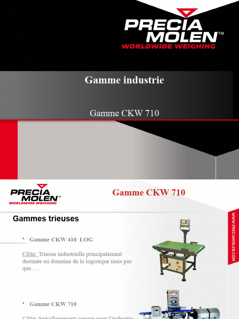 Trieuse CKW 710 : Solutions Agro-alimentaires | PDF | Écart type