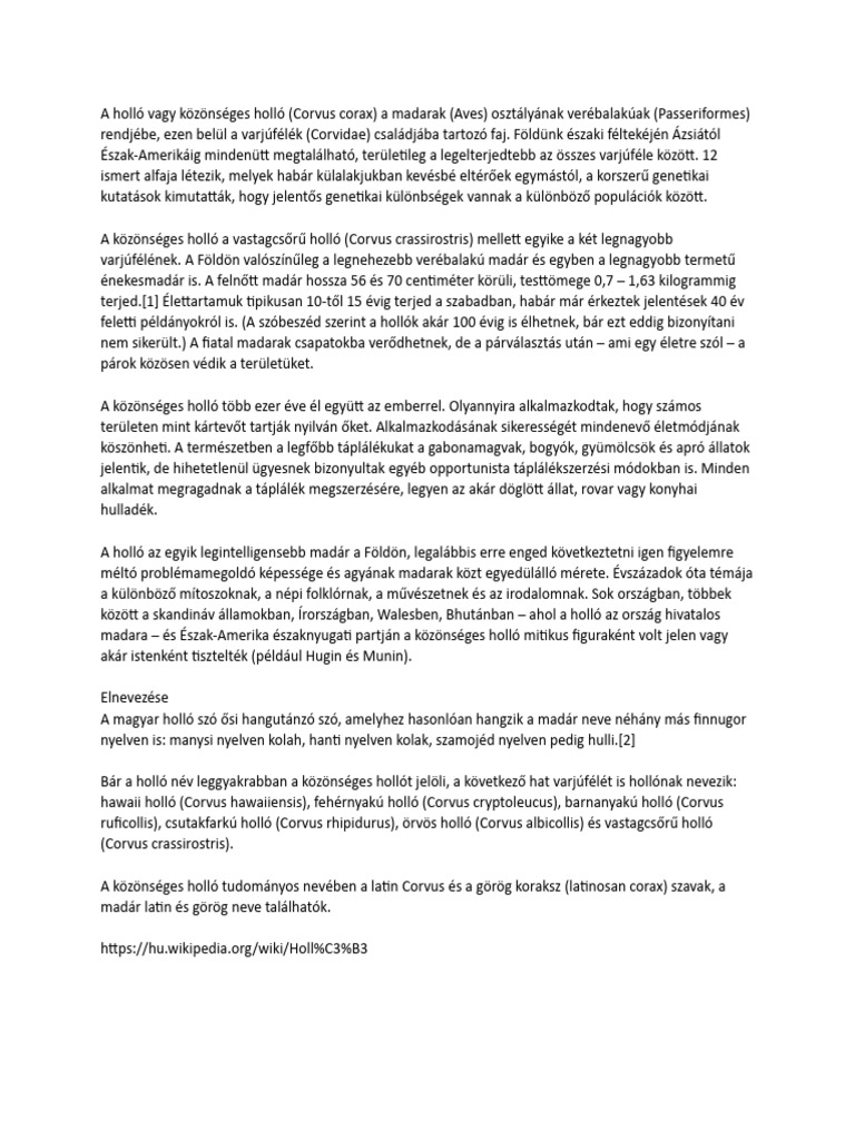 A Holló | PDF