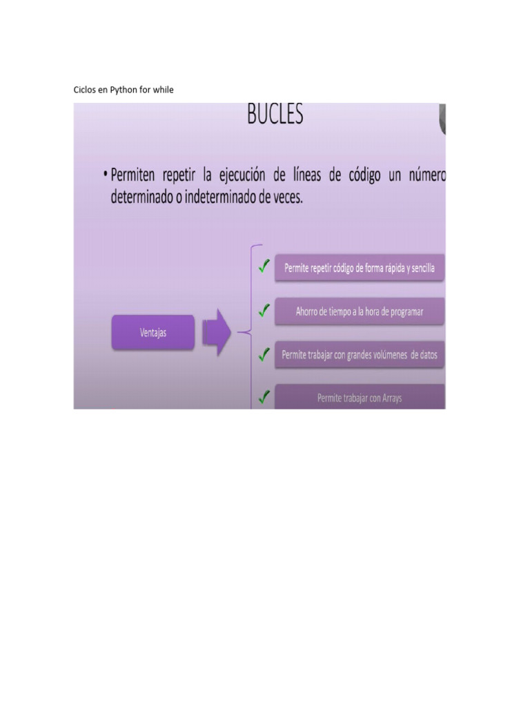 Ciclos en Python For While | PDF Ciclos en Python For While | PDF