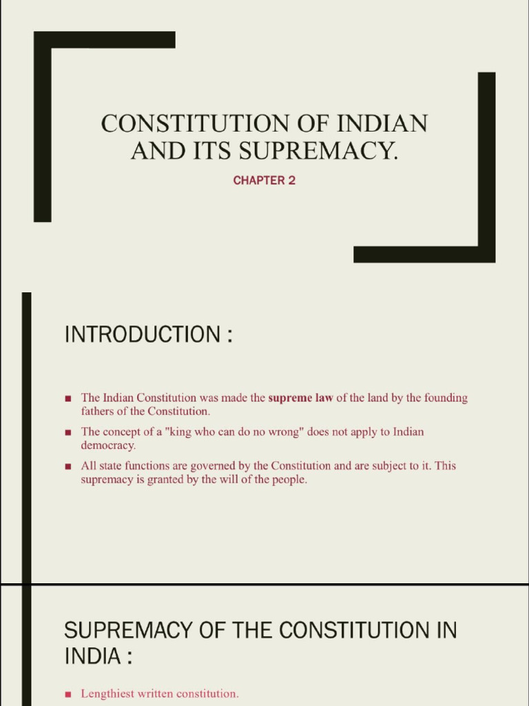 Chapter 2 (Constitution) | PDF