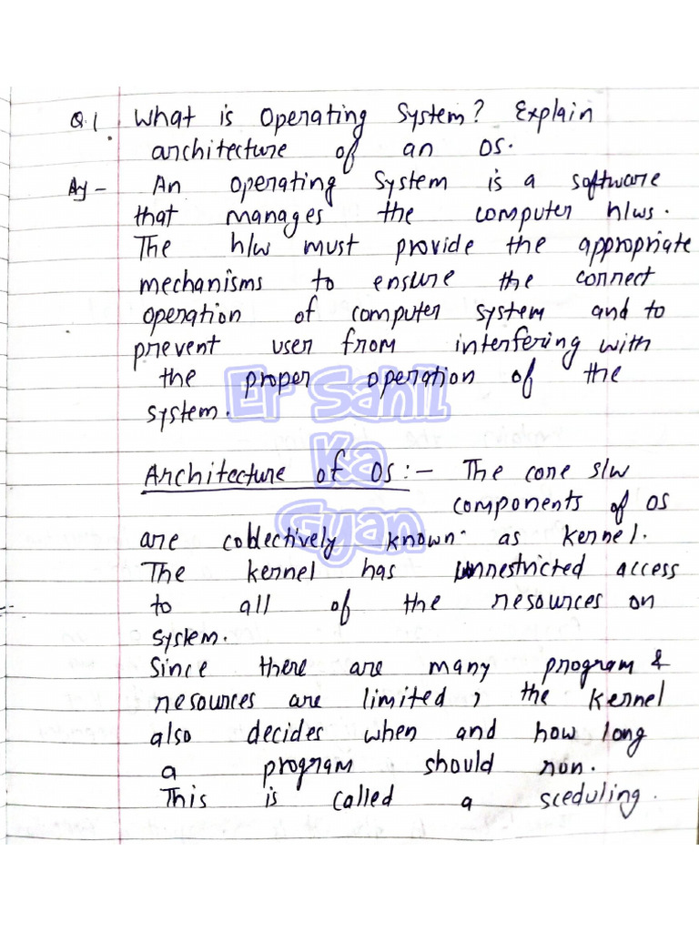 Operating System 1 | PDF