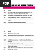 Command Verb Definitions Guide | PDF | Argument | Evaluation
