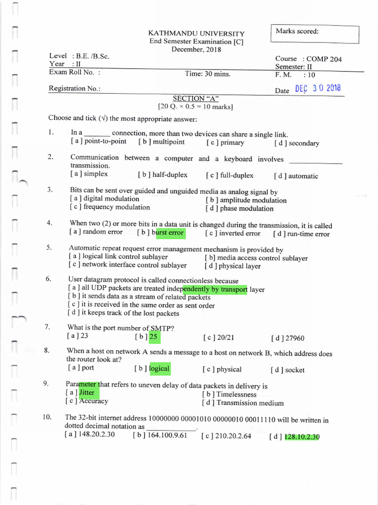 2018 Dec (C) COMP 204 | PDF