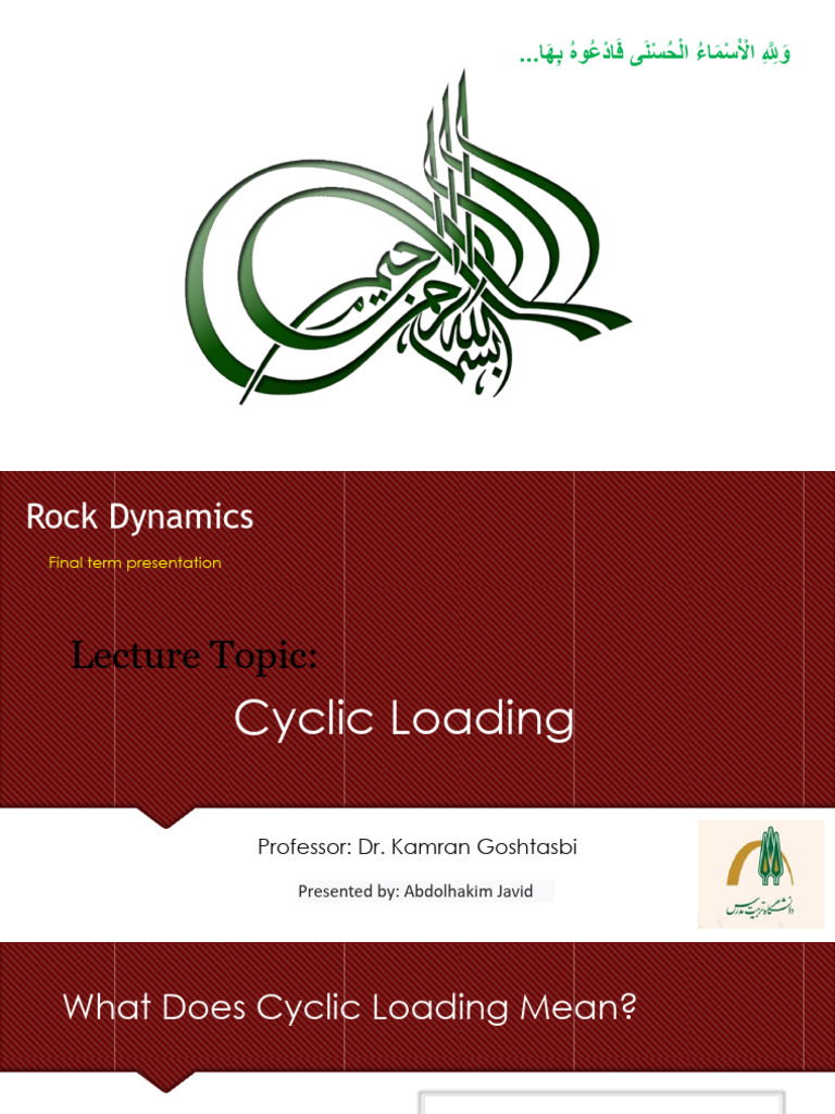 Cyclic Loading - Rock Dynamic | PDF