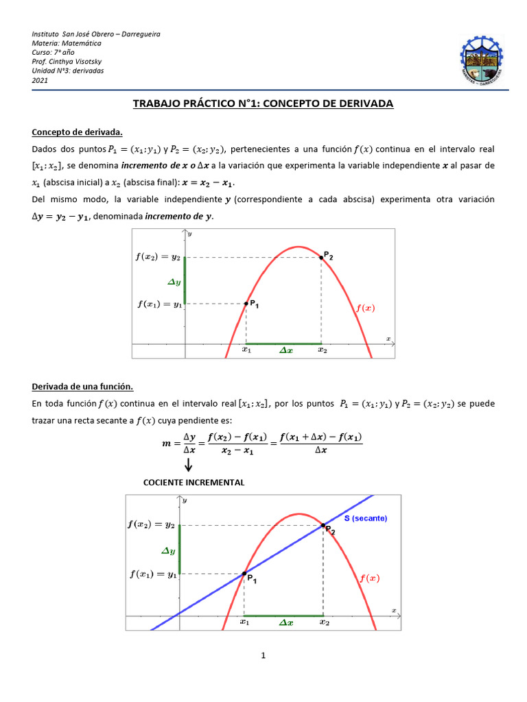Derivadas TP1 | PDF