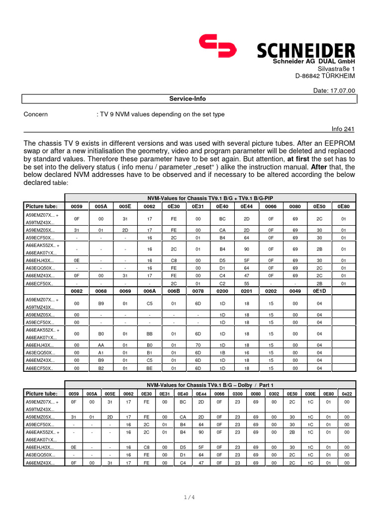 TV9 Eeprom | PDF | Computer Engineering | Electronics