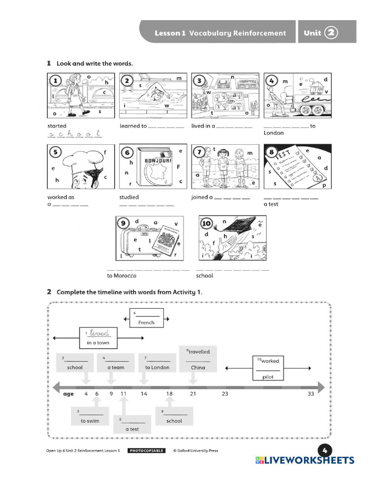 Open Up 6 Unit 2 | PDF