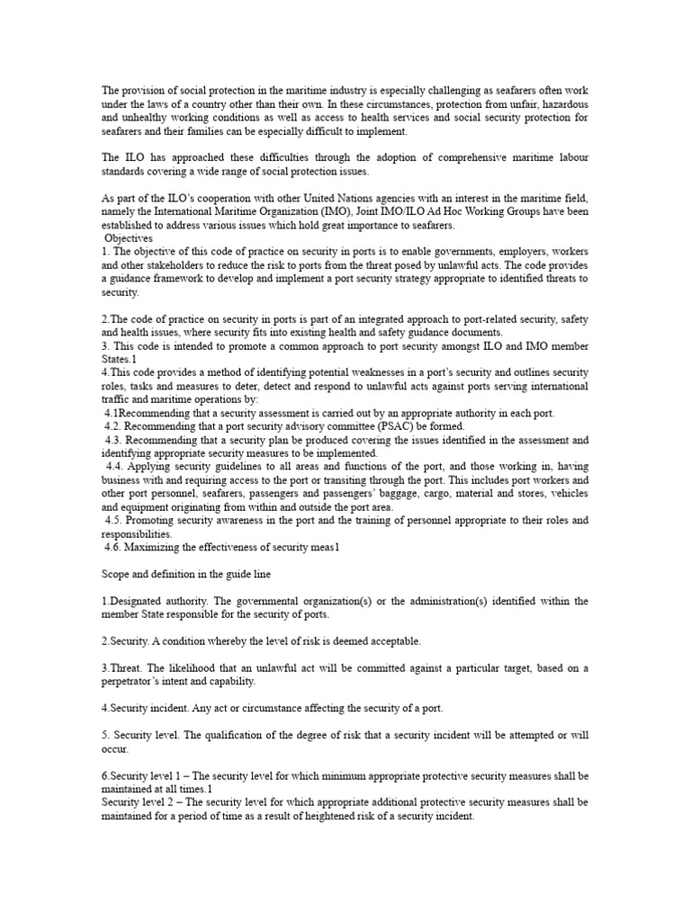 Port Management | PDF | Finance & Money Management