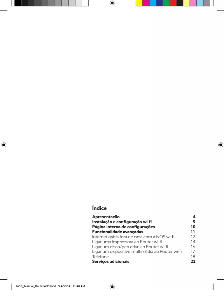 Manual de Instruções NOS Router Wi-Fi (Português - 24 Páginas) | PDF