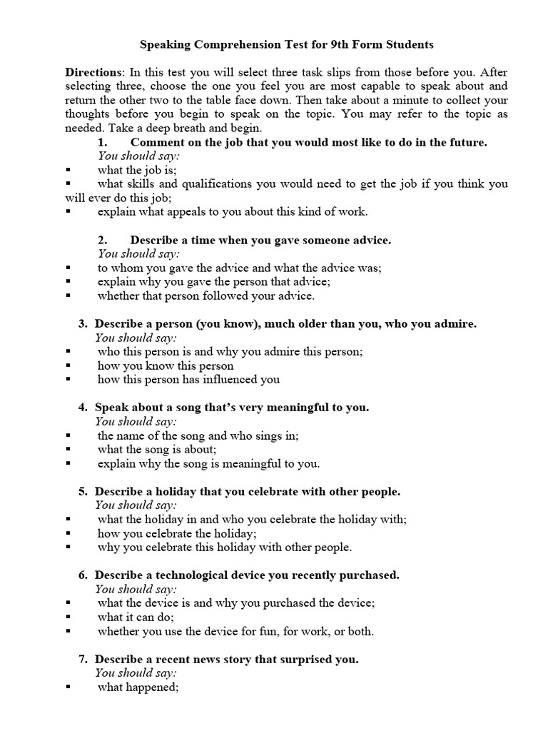 Year 9 Speaking | PDF | Psychology | Learning