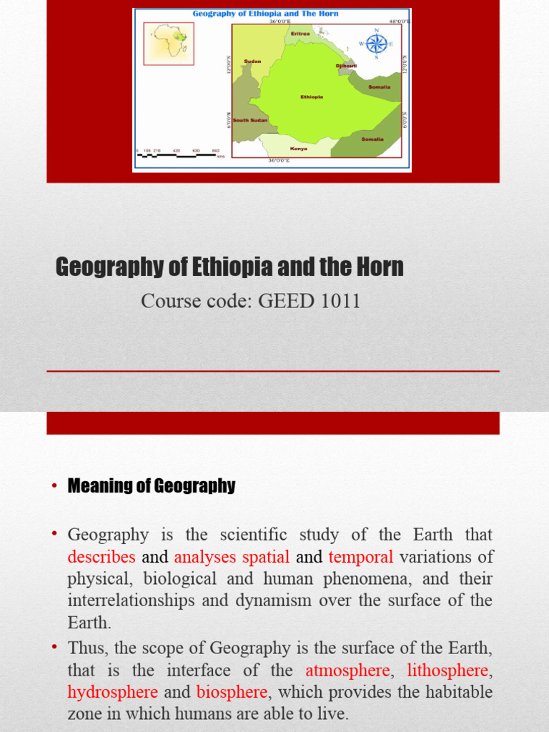 Geography of Ethiopia and The Horn | PDF | Climate Change | Climate ...