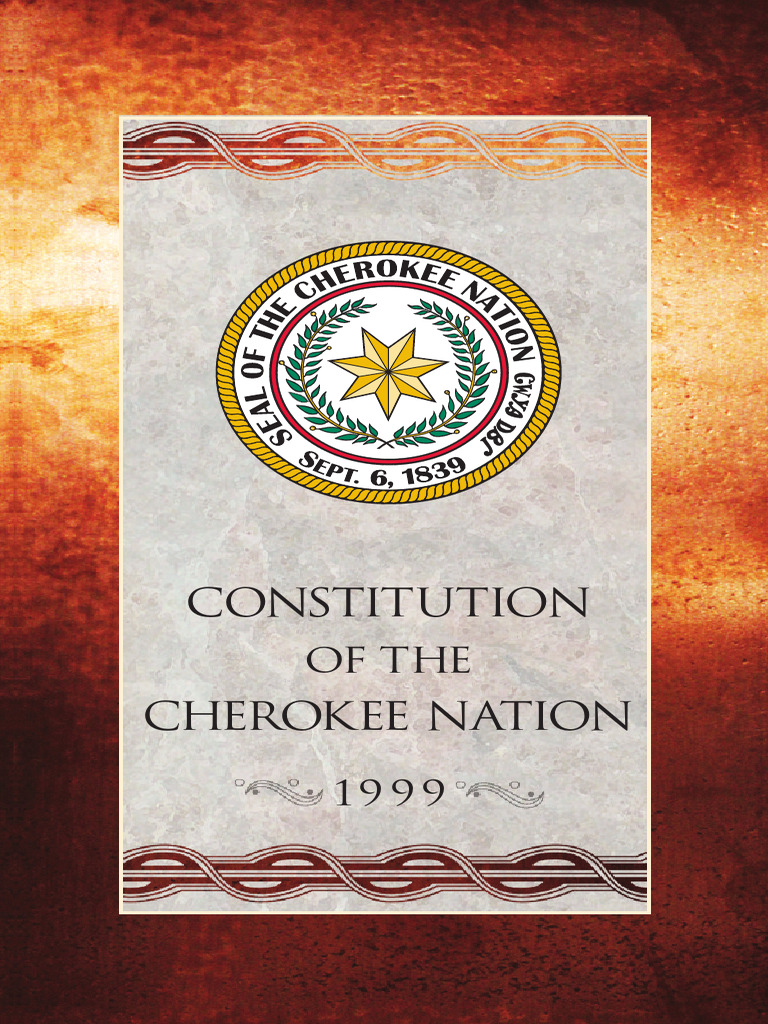 Cherokee Constitution | PDF