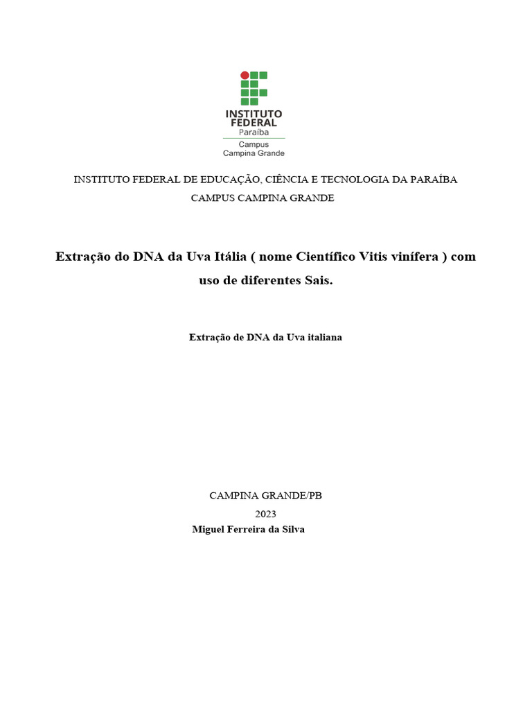 Modelo - TCC - Técnico em Química | PDF