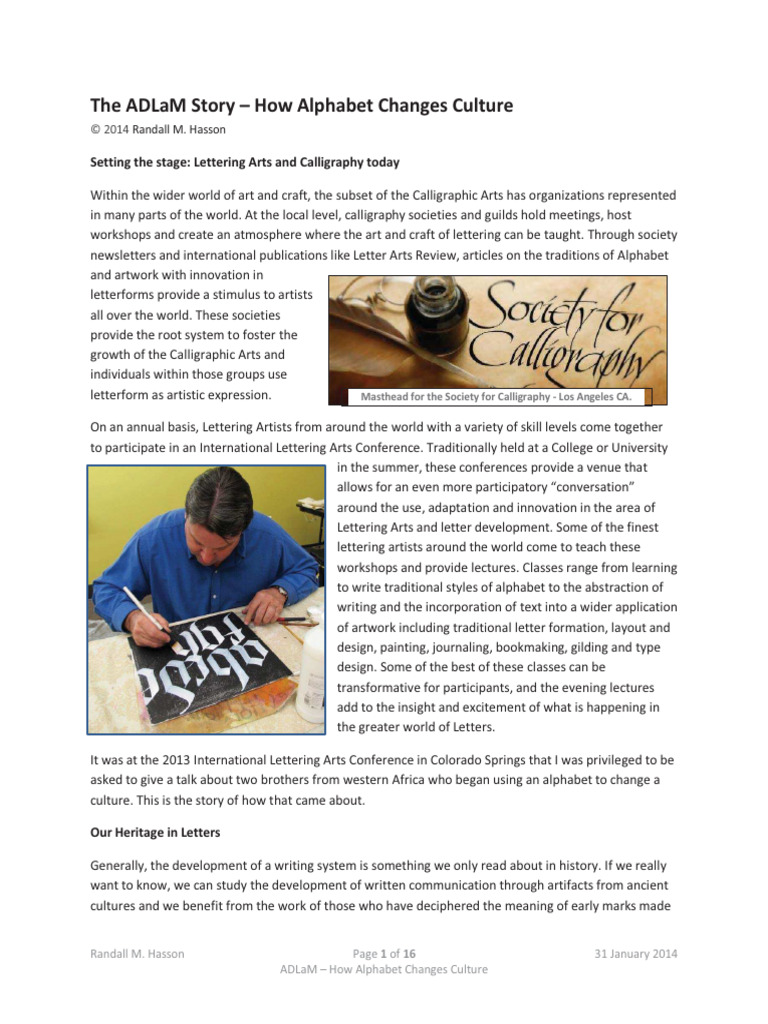 ADLaM How Alphabet Changes Culture | PDF | Language Arts & Discipline