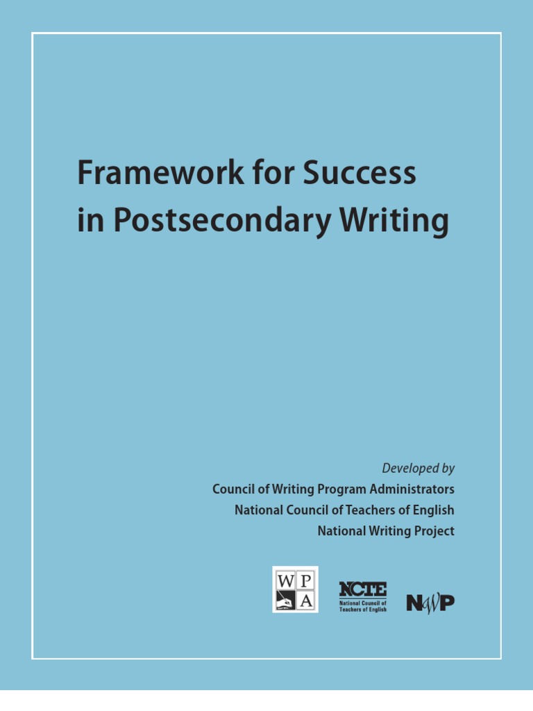 Postsecondary Writing Success Framework | PDF | Critical Thinking ...