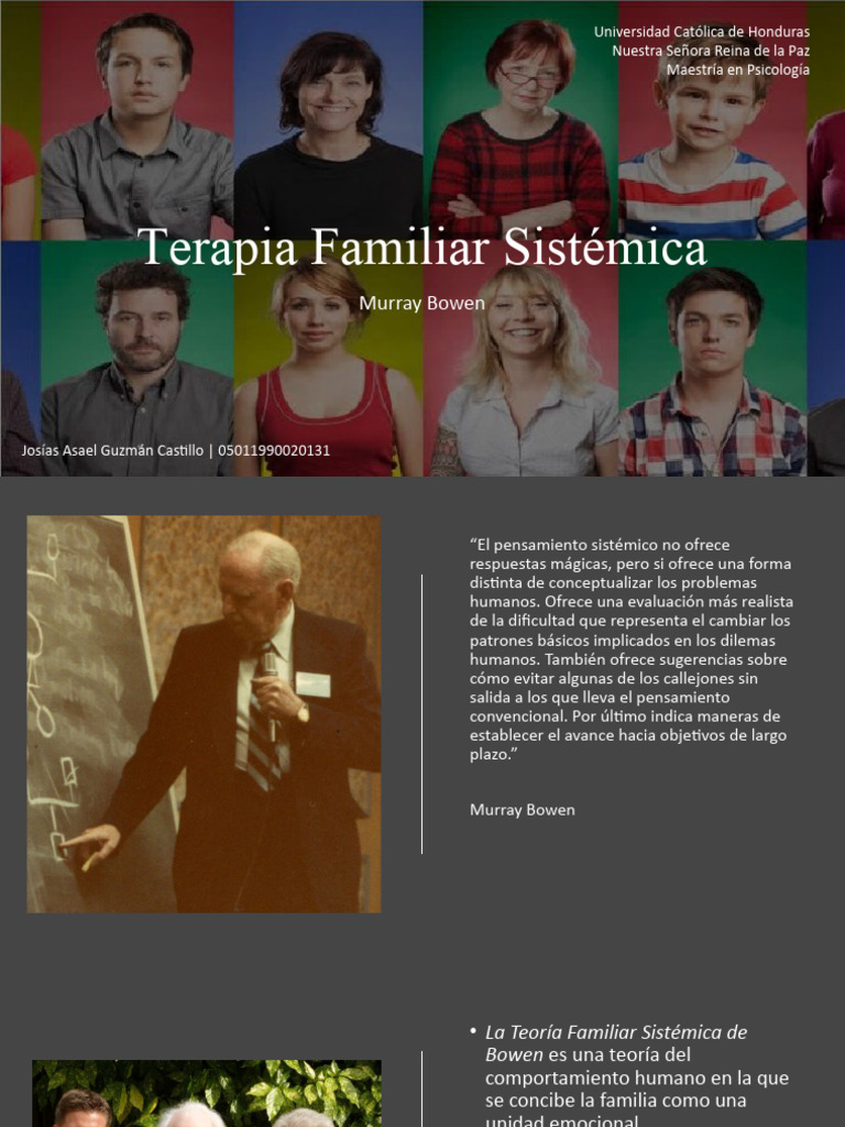 Tería Familiar Sistémica - Murray Bowen | Descargar gratis PDF | Las ...
