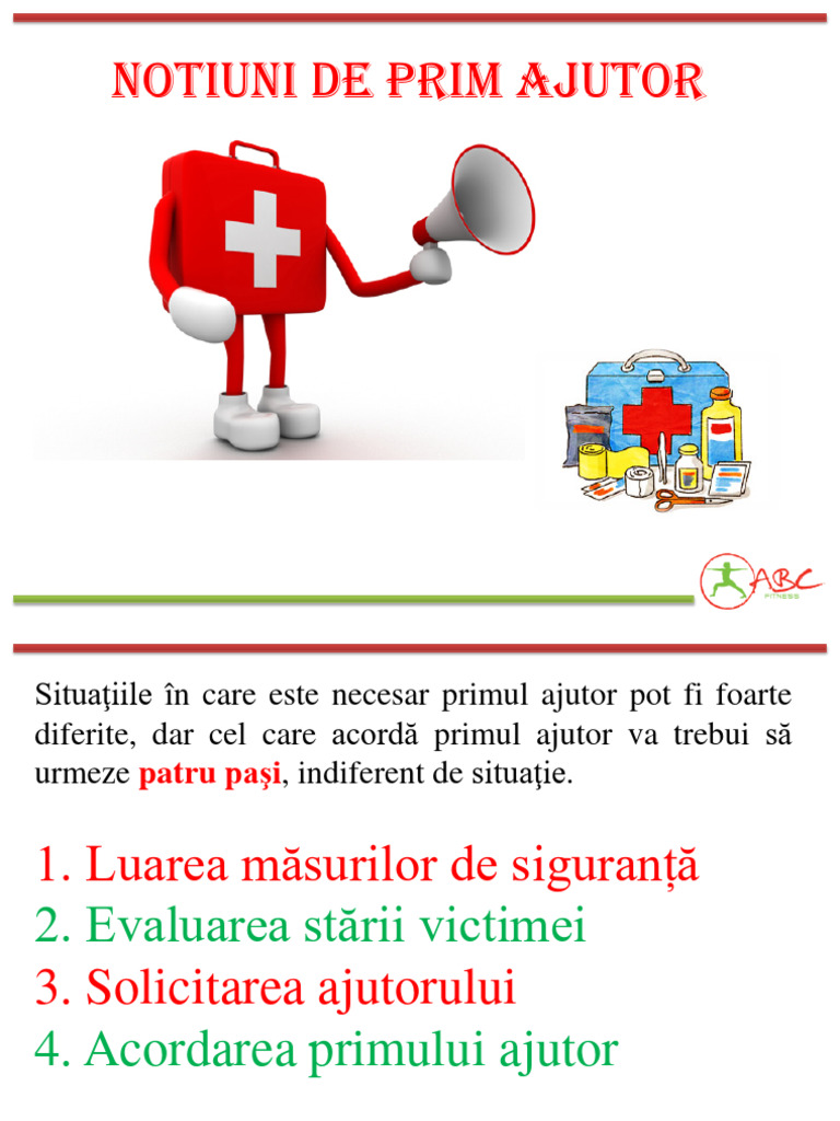 6. NOTIUNI DE PRIM AJUTOR | PDF