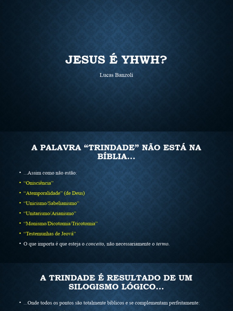 Jesus É YHWH | PDF