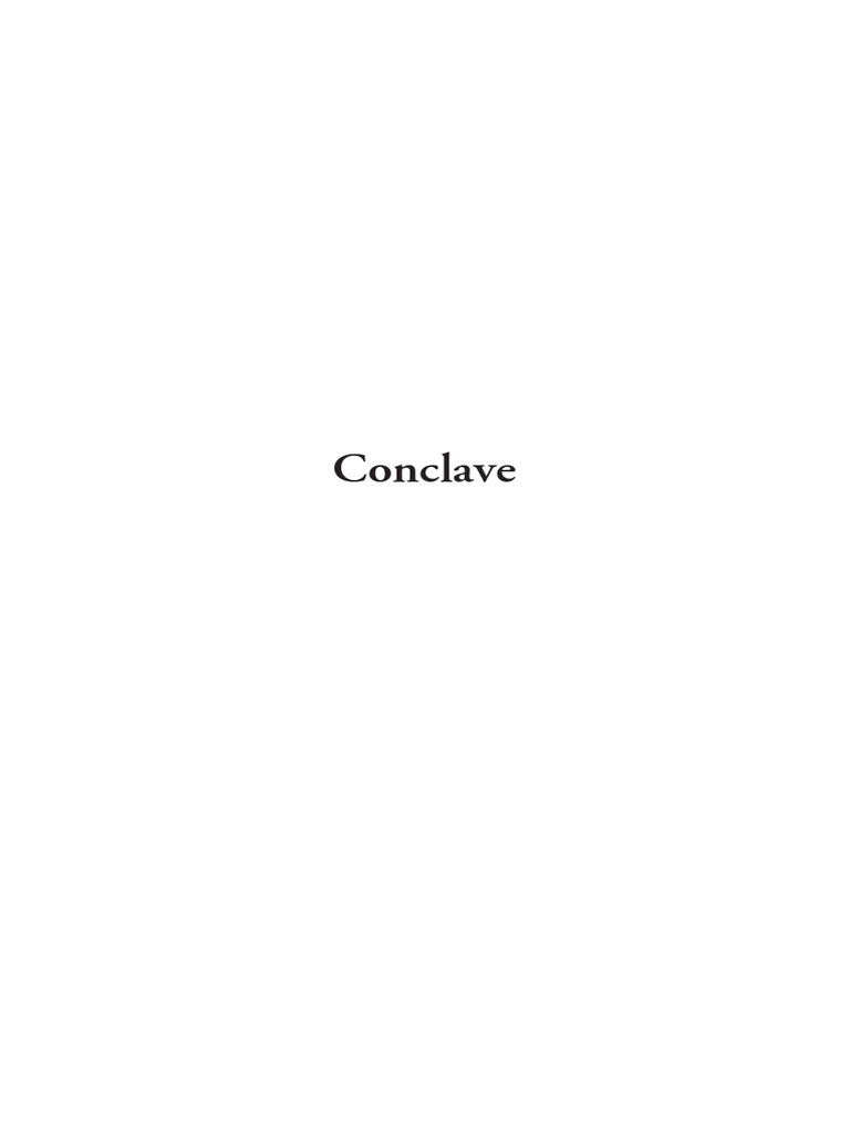 Conclave | PDF