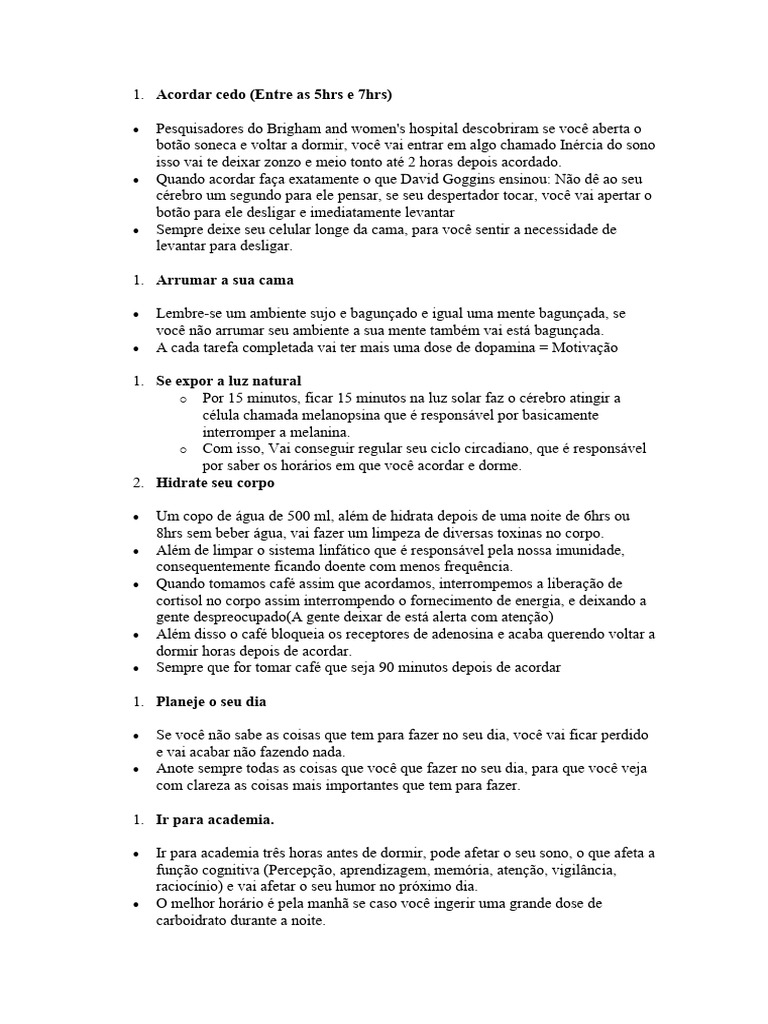 A Rotina Matinal Perfeita Que Todo Homem Deveria Fazer (Baseada Na ...