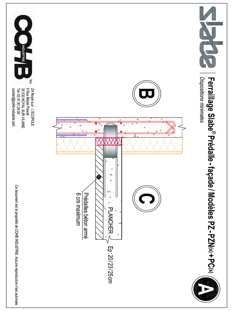 Cas Plancher Prédalle Suspente Classique - Détail de Ferraillage SLABE ...