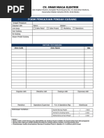 Contoh Formulir Pemesanan Barang | PDF