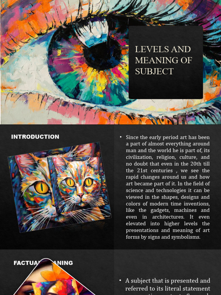 Levels and Meaning of Subject | PDF