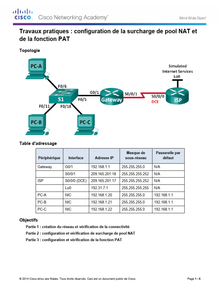 11.2.3.7 Lab - Configuring NAT Pool Overload and PAT - 3 | PDF