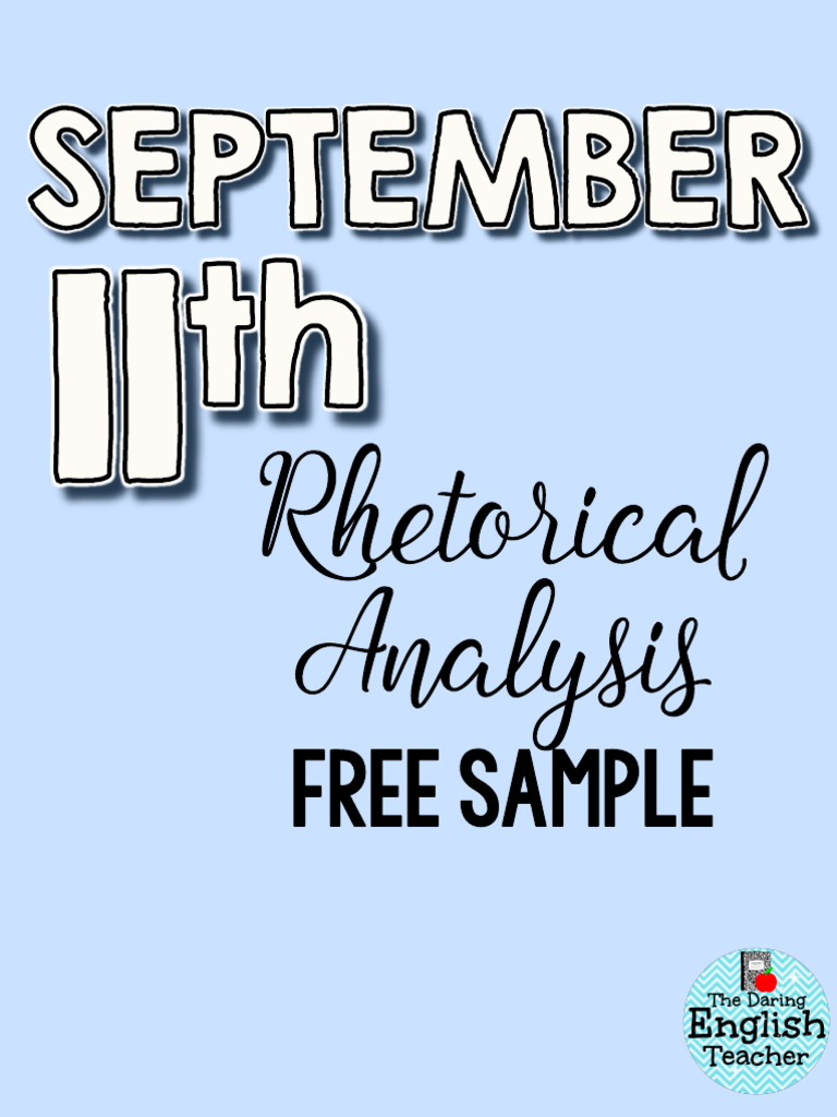 September11CloseReadandRhetoricalAnalysisFreeActivity 1 | PDF | Logos ...