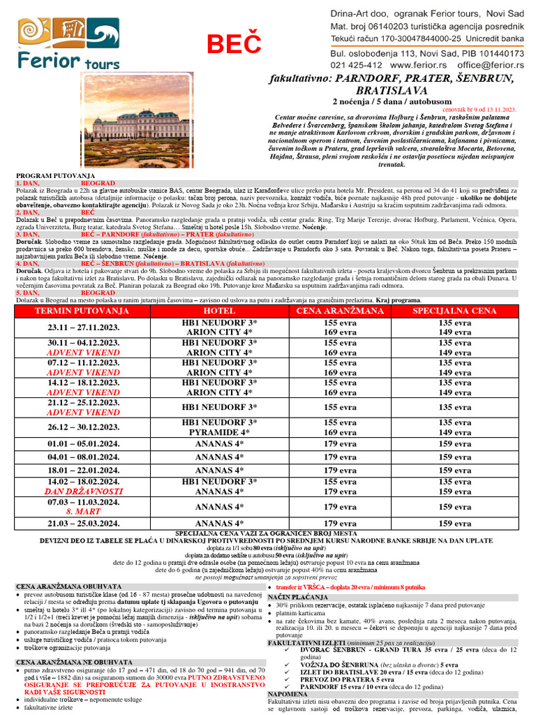 Bec 2 Nocenja T | PDF