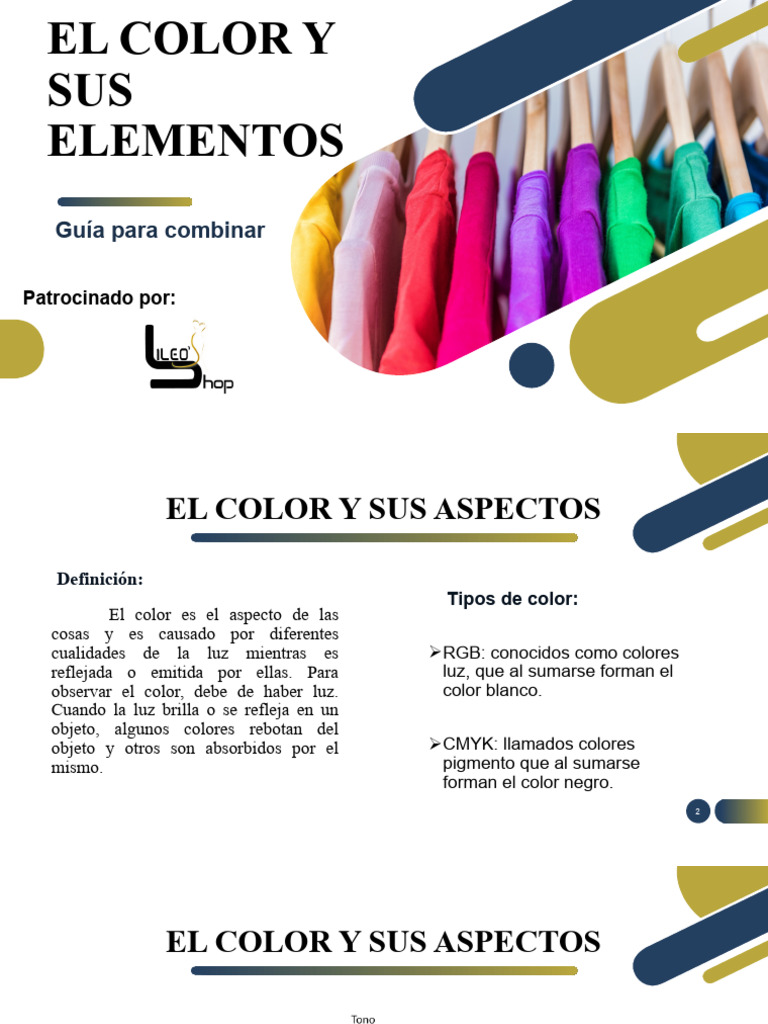 El Color y Sus Elementos | PDF | Color | Matiz