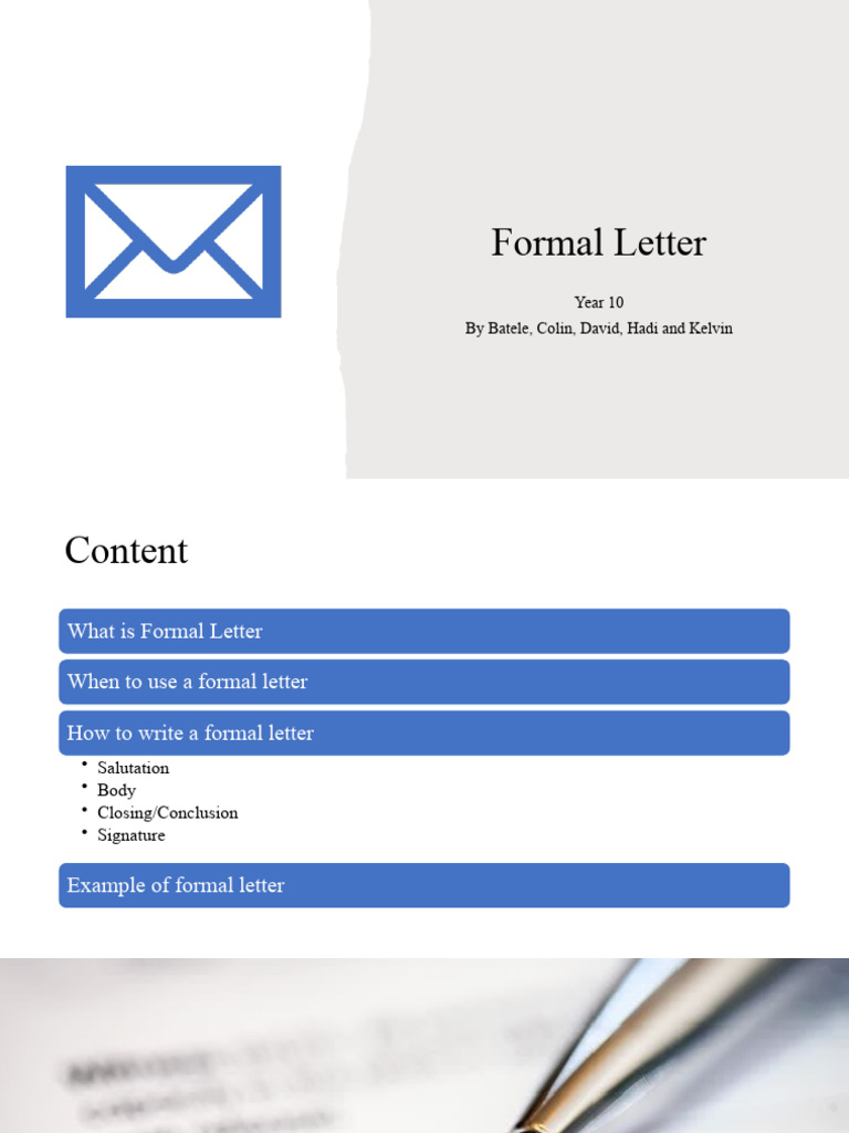 Formal Letter | PDF