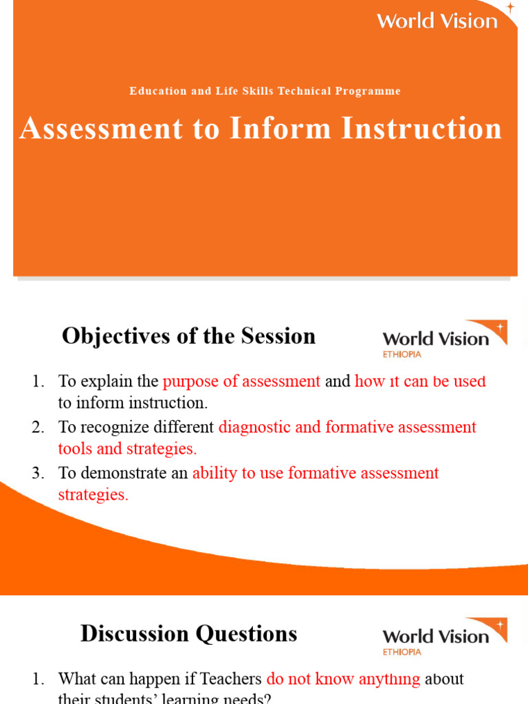 Assessment To Inform Instruction | PDF | Educational Assessment | Learning
