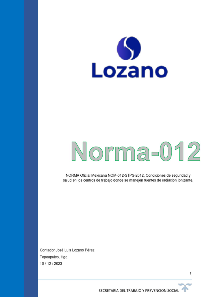 Nom 012 | PDF