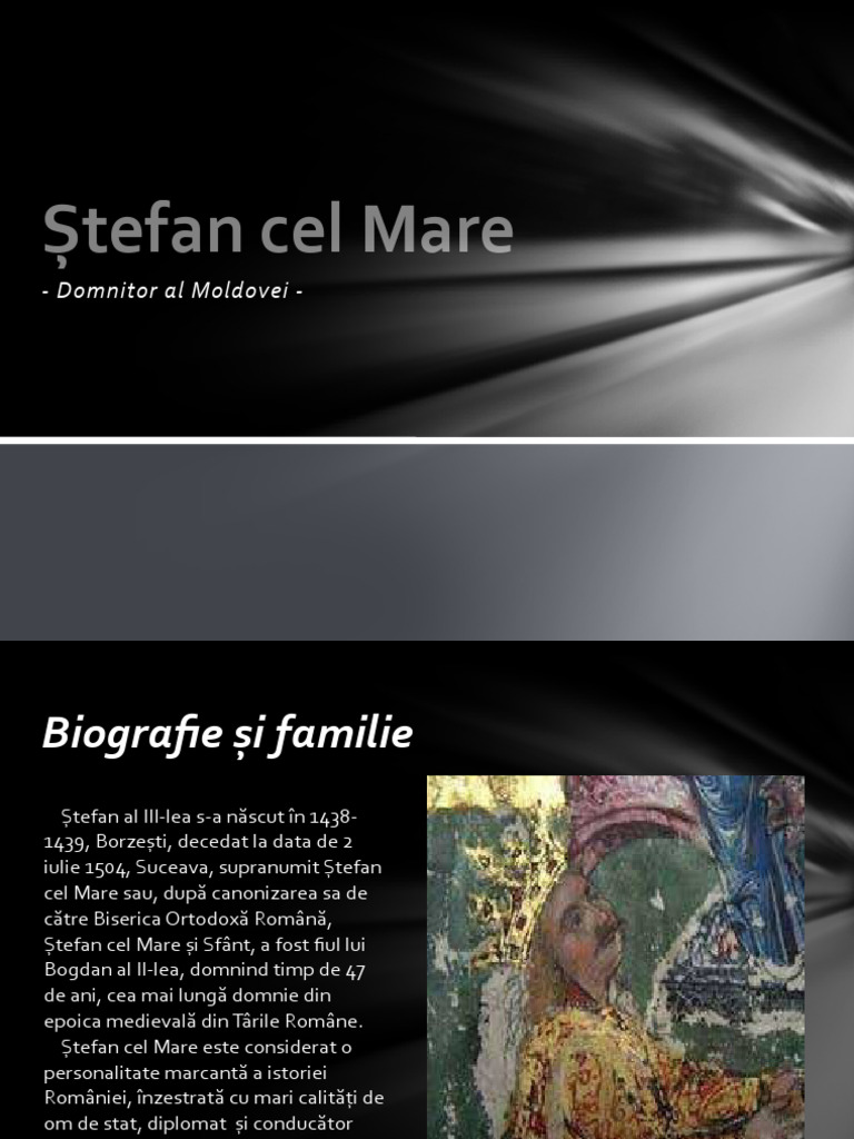 Ștefan Cel Mare - Domnitor Al Moldovei | PDF