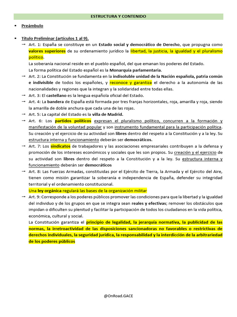 Estructura de La CE | PDF