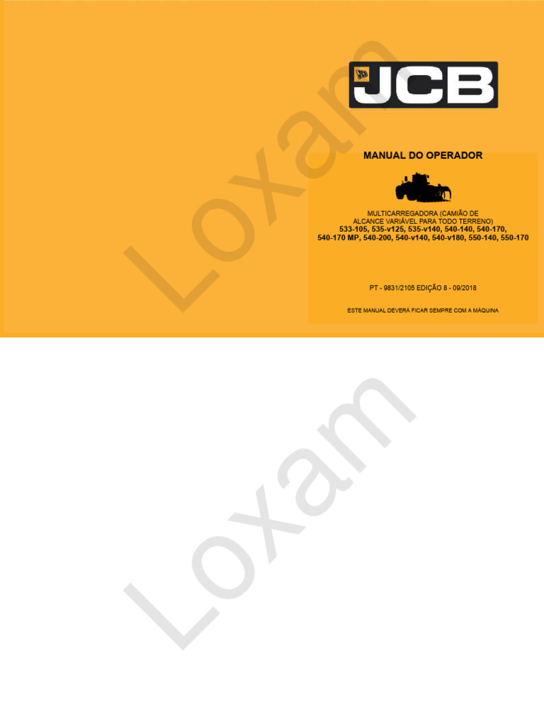 JCB 540v140 Manual Operario PT | PDF