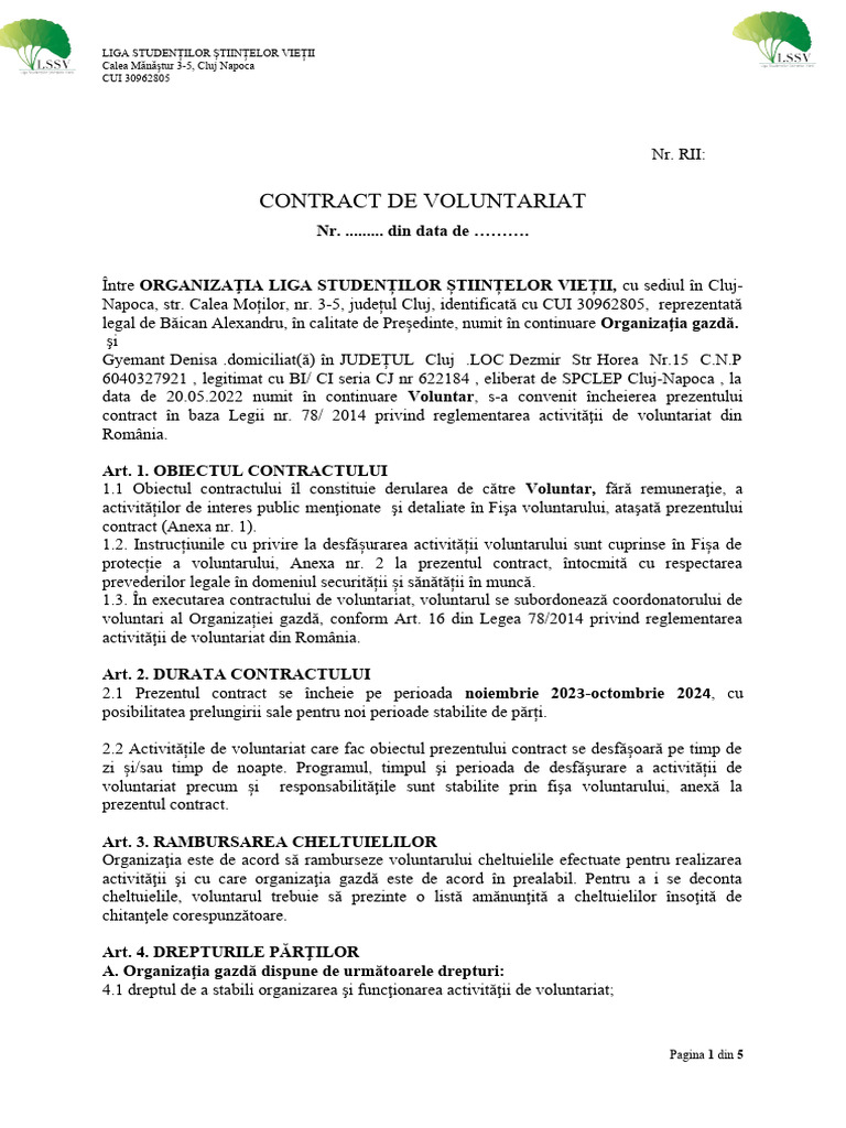 Contract-Lssv-2023-2024 2 | PDF