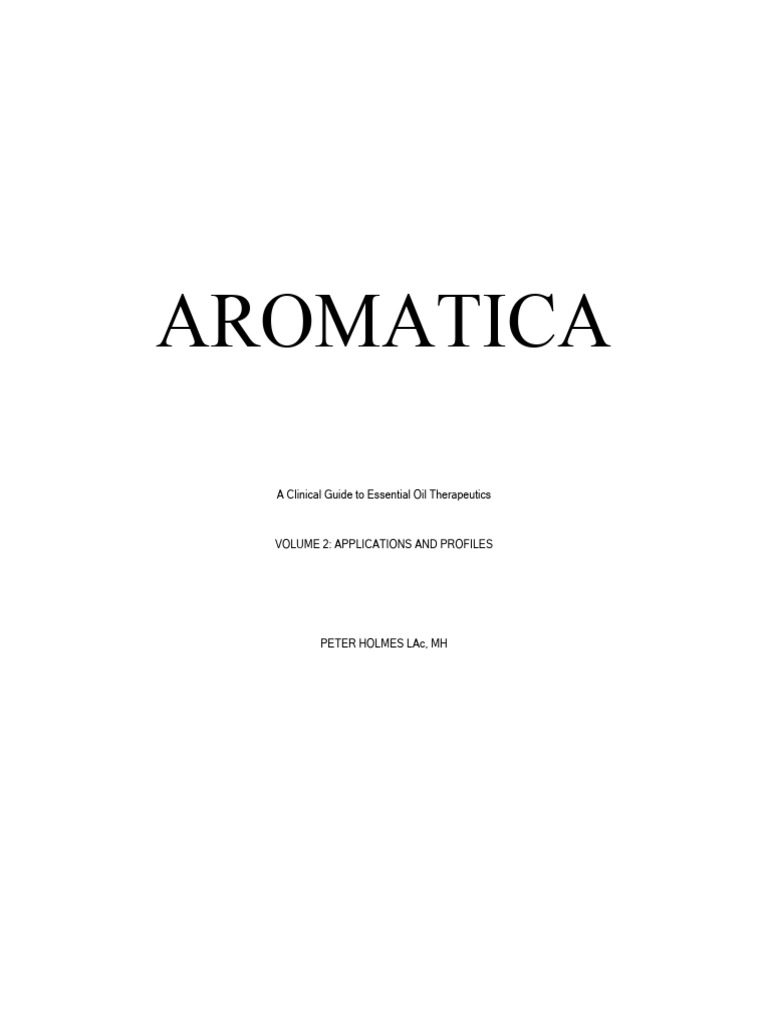 AROMATICA | PDF | Mental Disorder | Infection